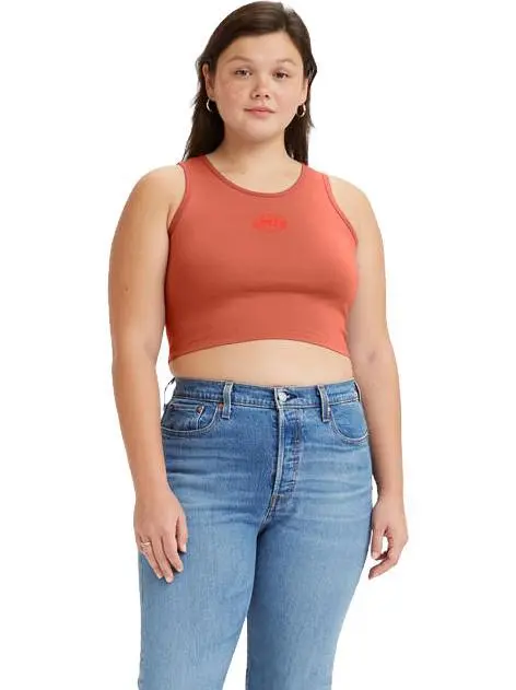 LEVI'S Graphic Cropped Tank Top - Persimmon