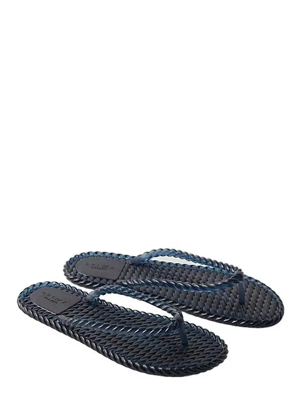 BRIZZA AREZZO Rope Walk Jelly Flip Flops - Deep Teal