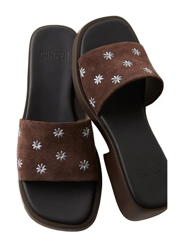 Camper Stassi Slip-on Sandals - Dark Brown