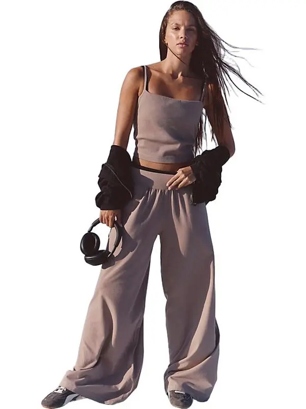 Free People Hot Shot Strappy Set - Driftwood
