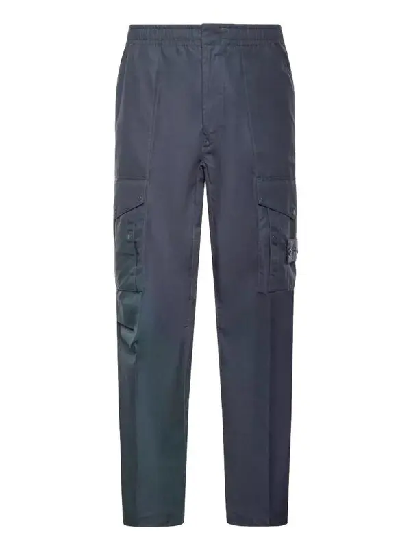 Stone Island Cotton Straight-leg Trousers - Blue