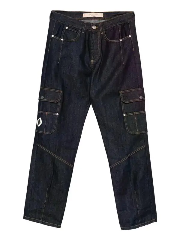 YES LONDON Cargo Pocket Jeans - Blue