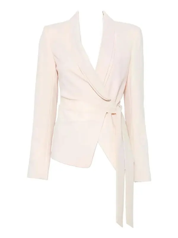 Patrizia Pepe Long-sleeve Belted Blazer - Pink