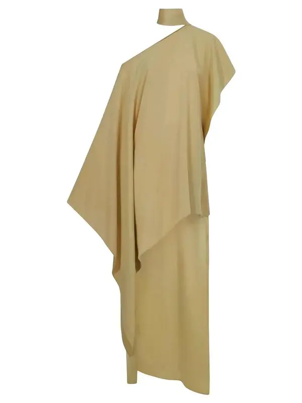 TALLER MARMO California One-shoulder Kaftan Dress - Neutrals