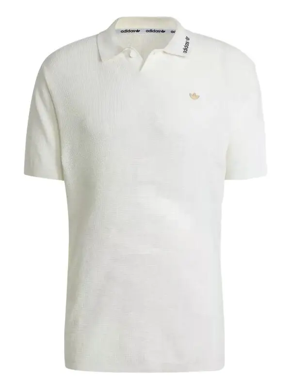 Adidas Embroidered-logo Polo Shirt - White
