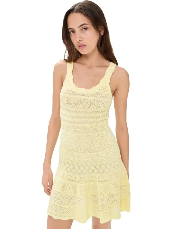 LoveShackFancy Darlena Mini Dress - Sugar Daisy