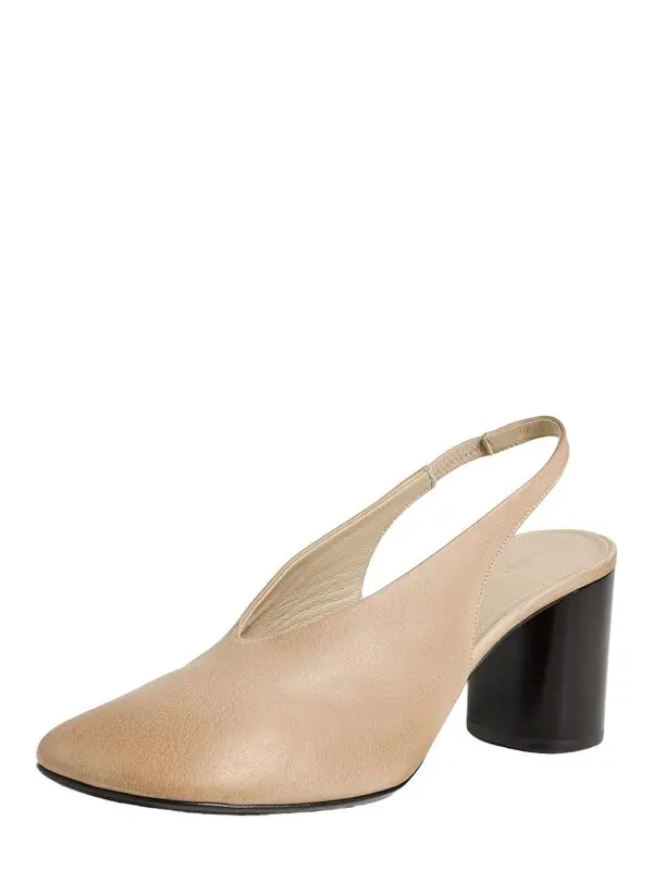 LEMAIRE Glove Slingback Pumps - Washed Beige