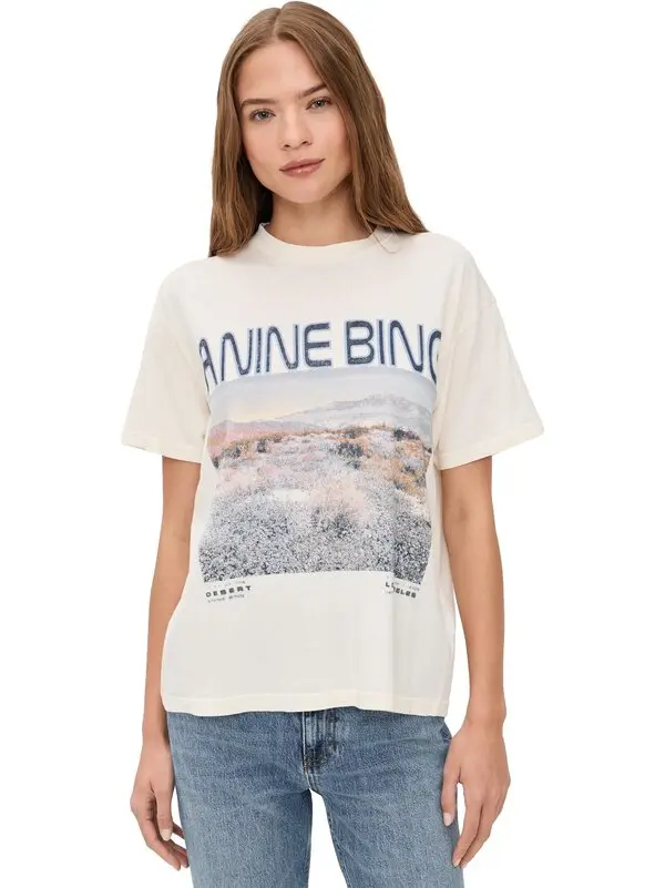 ANINE BING Cade Wildflowers Tee - Off White