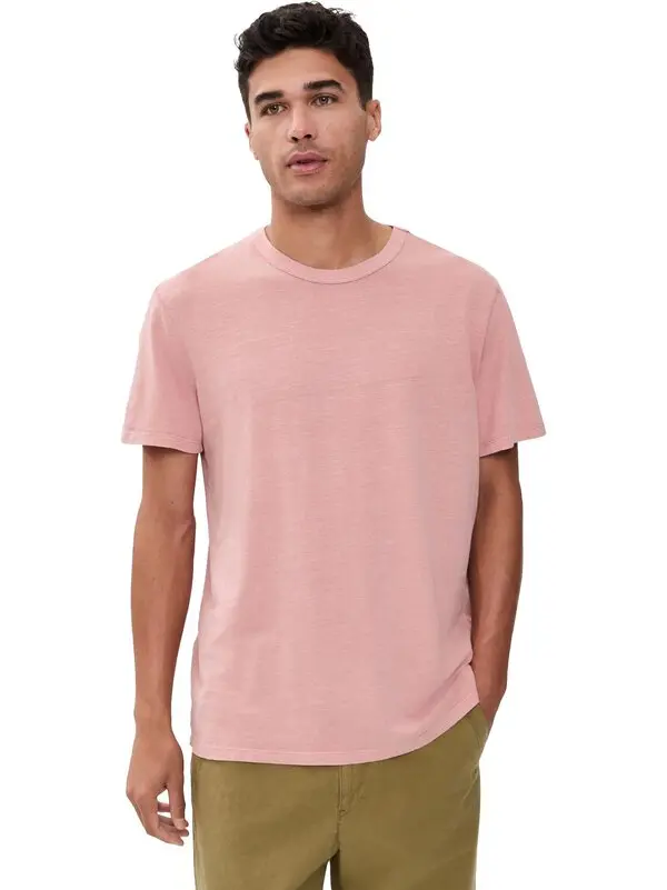 Marine Layer Relaxed Hemp Cotton Tee - Withered Rose