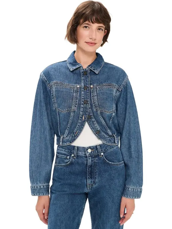 IRO PARIS Jaky Denim Jacket - Blue Fluid