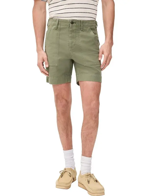 Filson Field Supply Shorts - Washed Fatigue Green