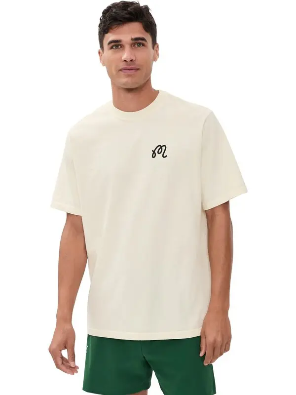 MALBON Bermuda Origin Tee - Cream
