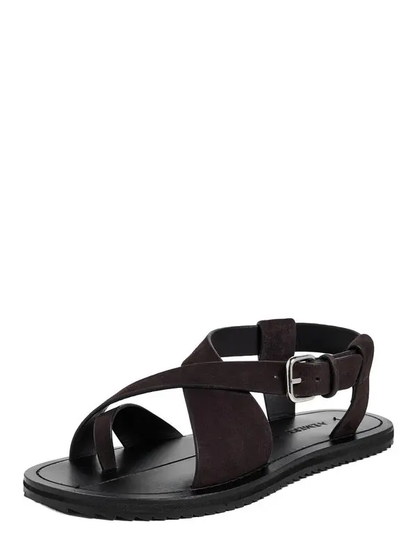 A.emery Ora Sandals - Blackberry Suede