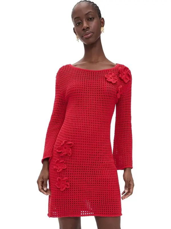 CLEOBELLA Honey Sweater Mini Dress - Goji Berry