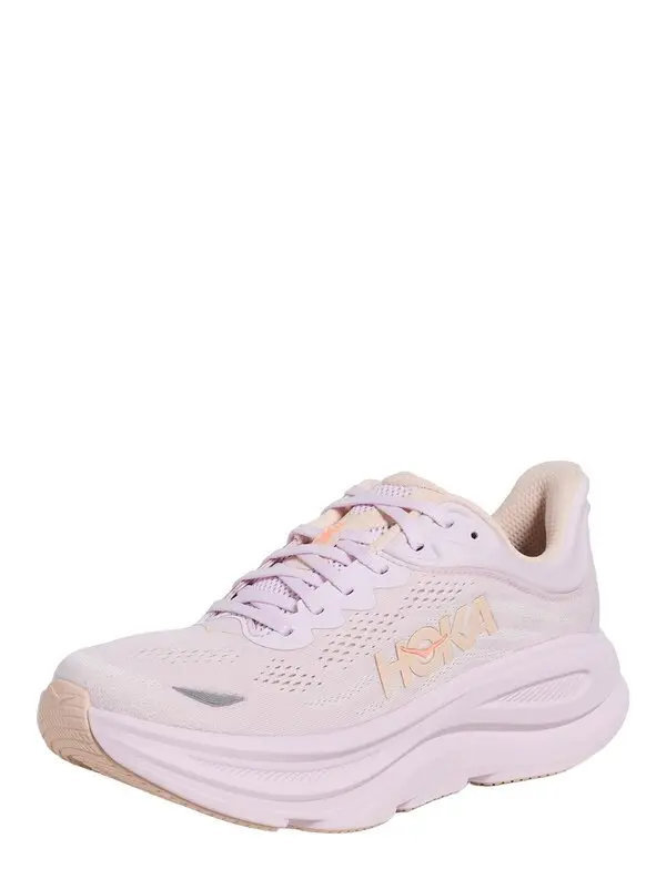 HOKA® Bondi Sneakers - Lilac Cream/tangerine Glow