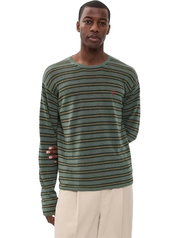STOCKHOLM SURFBOARD CLUB Tommy Linen Sweater - Stripe