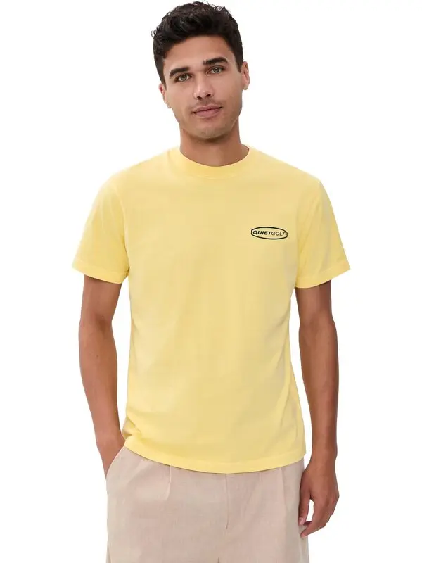 QUIET GOLF Pro Shop T-shirt - Yellow