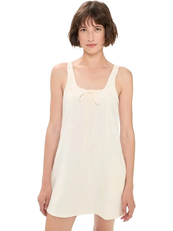 Blanknyc Shift Mini Dress - Chalk Mark (cream)
