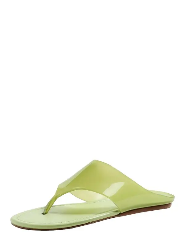Farm Rio Jelly Thong Sandals - Sage Green