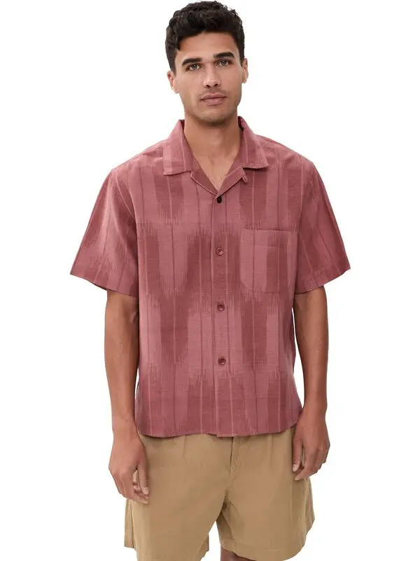 KARDO Ronen Handloom Ikat Shirt - Pink