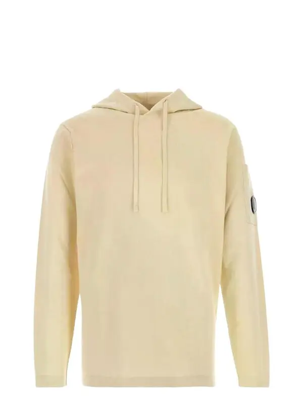 C.P. COMPANY Hooded Knit Sweatshirt - Neutrals