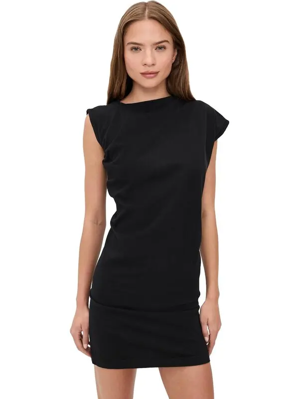 AGOLDE Beth Mini Dress - Black