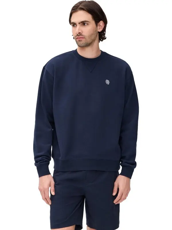 QUIET GOLF Jv Crewneck Sweatshirt - Navy