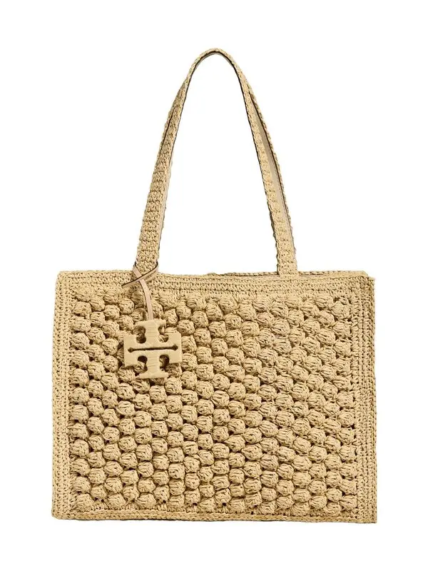 Tory Burch Ella Hand Crochet Small Tote Bag - Natural