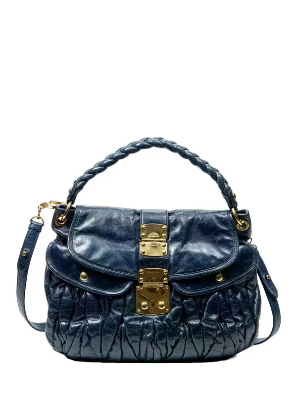 Miu Miu Coffer Double Pocket Bag - Blue