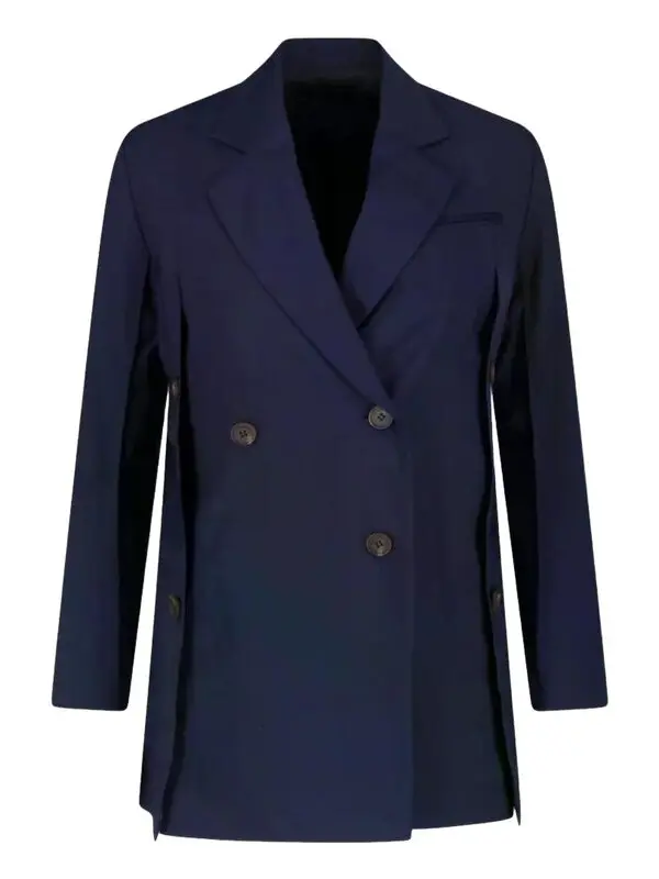 EUDON CHOI Double-breasted Coat - Blue