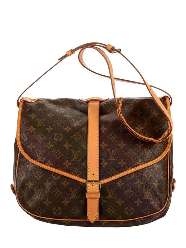 LOUIS VUITTON Saumur Shoulder Bag - Brown