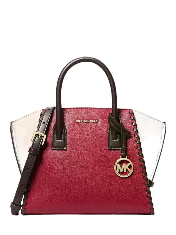 Michael Kors Leather Topzip Satchel - Red
