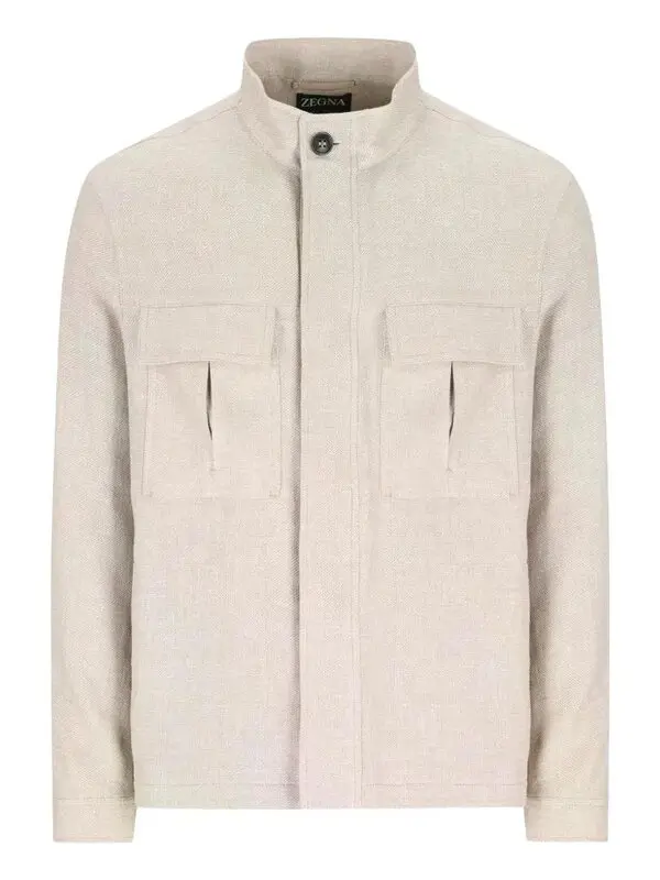 Zegna Pockets Jacket - Neutrals