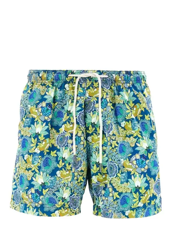 PENINSULA SWIMWEAR Floral Swim Shorts - Blue