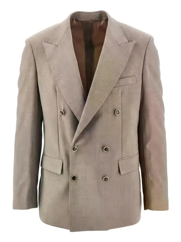 MARSEM Double-breasted Blazer - Neutrals
