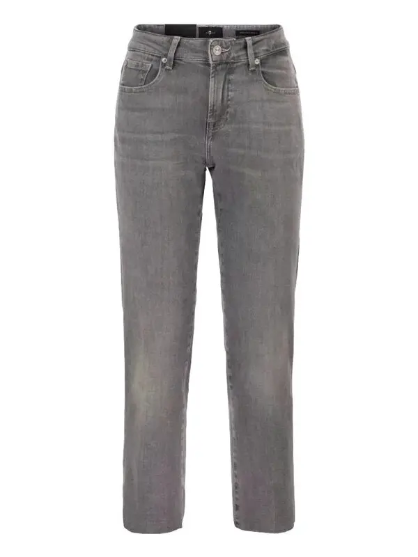 7 For All Mankind Calie Straight-leg Jeans - Grey