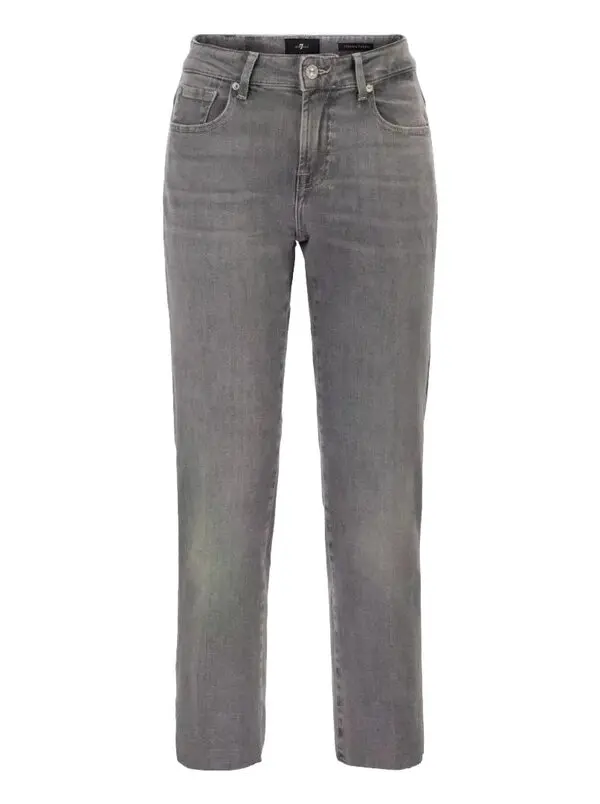 7 For All Mankind Calie Straight-leg Jeans - Grey