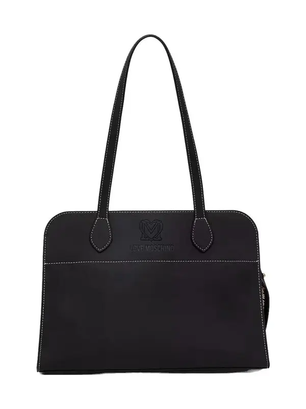 Moschino Logo-detail Tote - Black