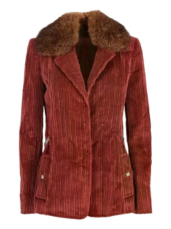 Fendi Corduroy Jacket - Red