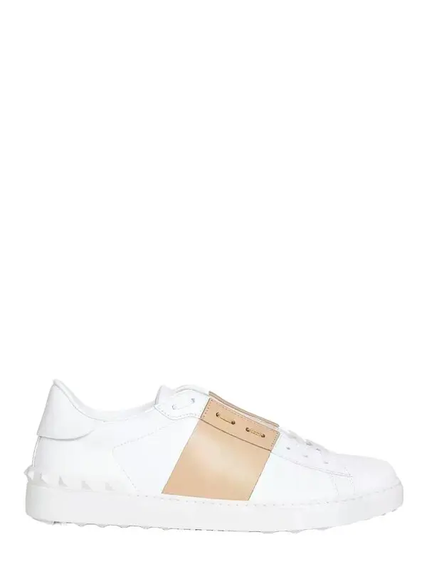 Valentino Garavani Open Leather Sneakers - White