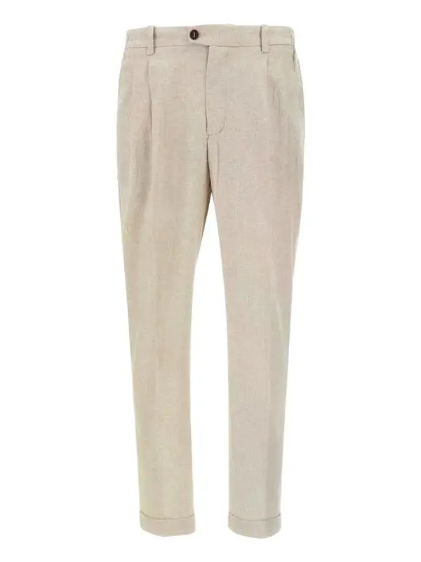 DEVORE INCIPIT Straight-leg Trousers - Neutrals