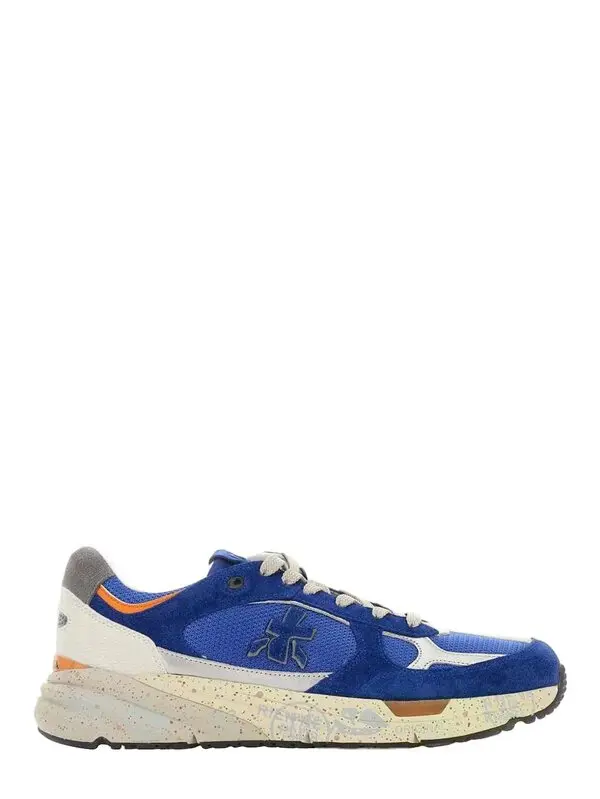 Premiata Suede Panelled Sneakers - Blue