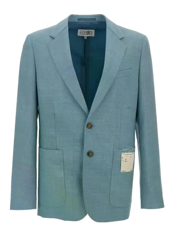 MAISON MARGIELA Notched-lapel Blazer - Blue