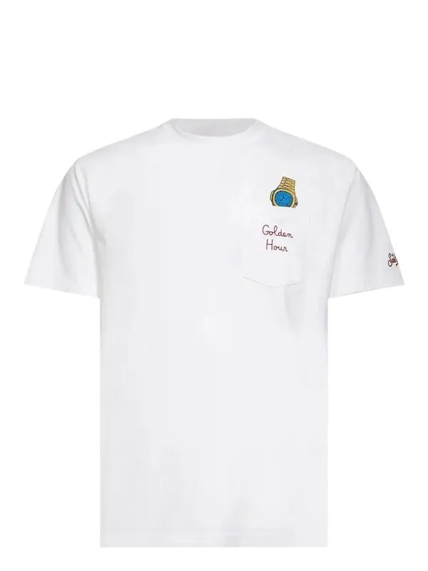 MC2 SAINT BARTH Embroidered T-shirt - White