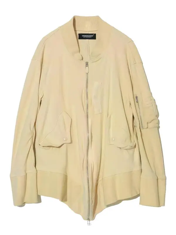 Undercover Asymmetrical Ma-1 Bomber Jacket - Neutrals