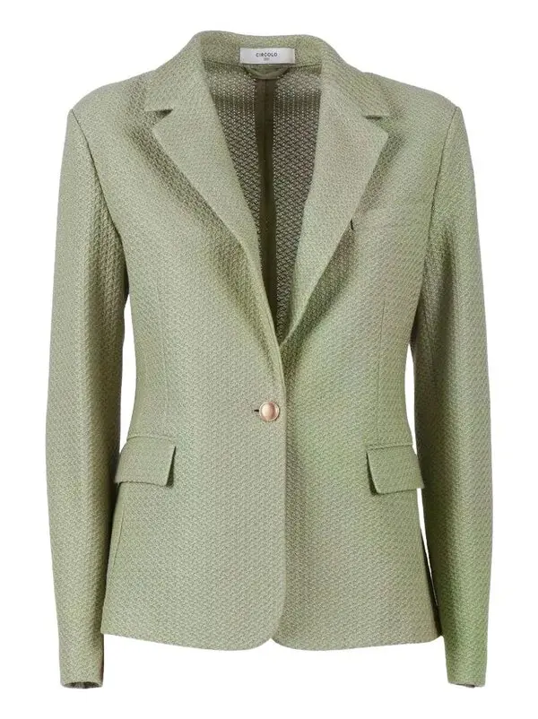 CIRCOLO 1901 Slim-fit Knit Jacket - Green