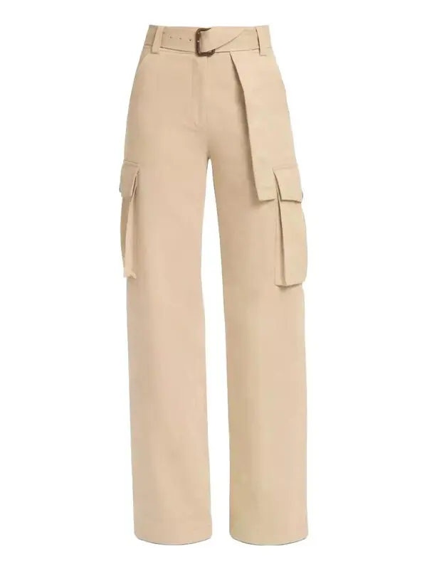 Elie Saab Belted Cargo Pants - Neutrals