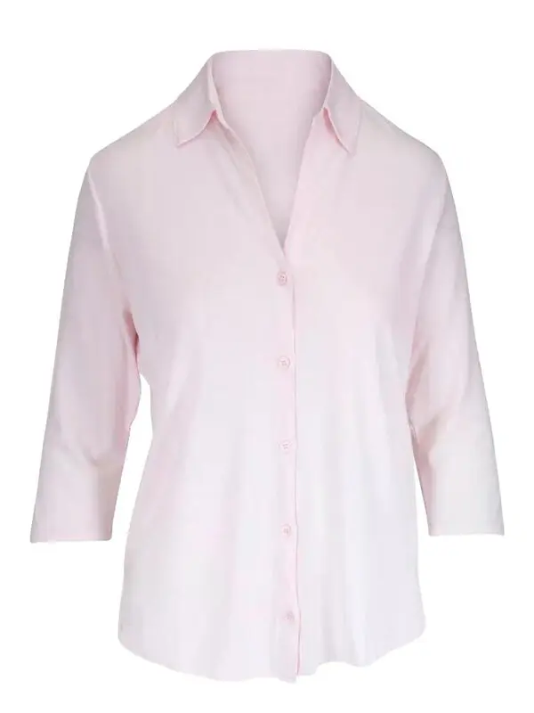 Majestic Filatures Three-quarter Sleeve Shirt - Pink