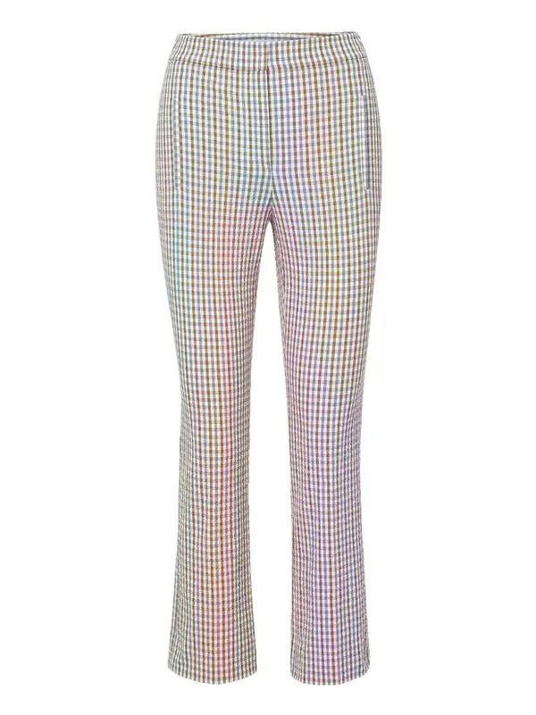 Veronica Beard Arte Flared Trousers - White