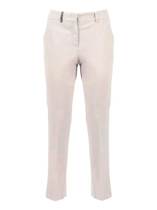 Peserico Embellished Trousers - Neutrals